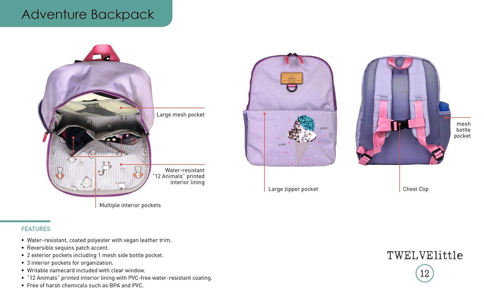 Adventure Kids School Backpack Black